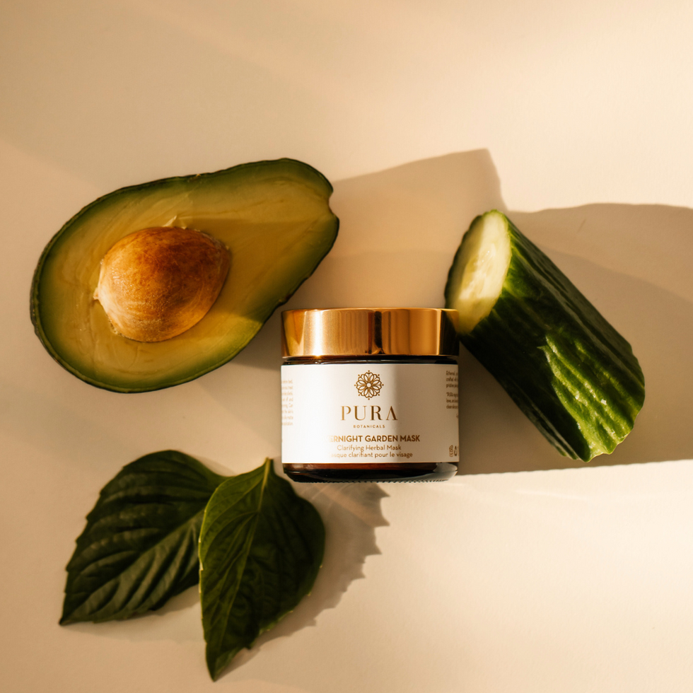Overnight Garden Mask - Clarifying Herbal Mask - 2 oz – Pura Botanicals ...