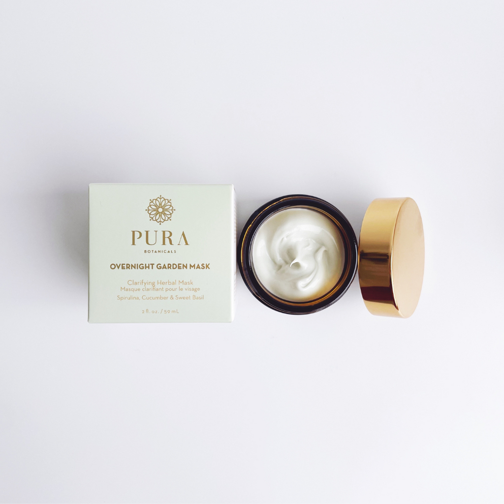 Overnight Garden Mask - Clarifying Herbal Mask - 2 oz – Pura Botanicals ...